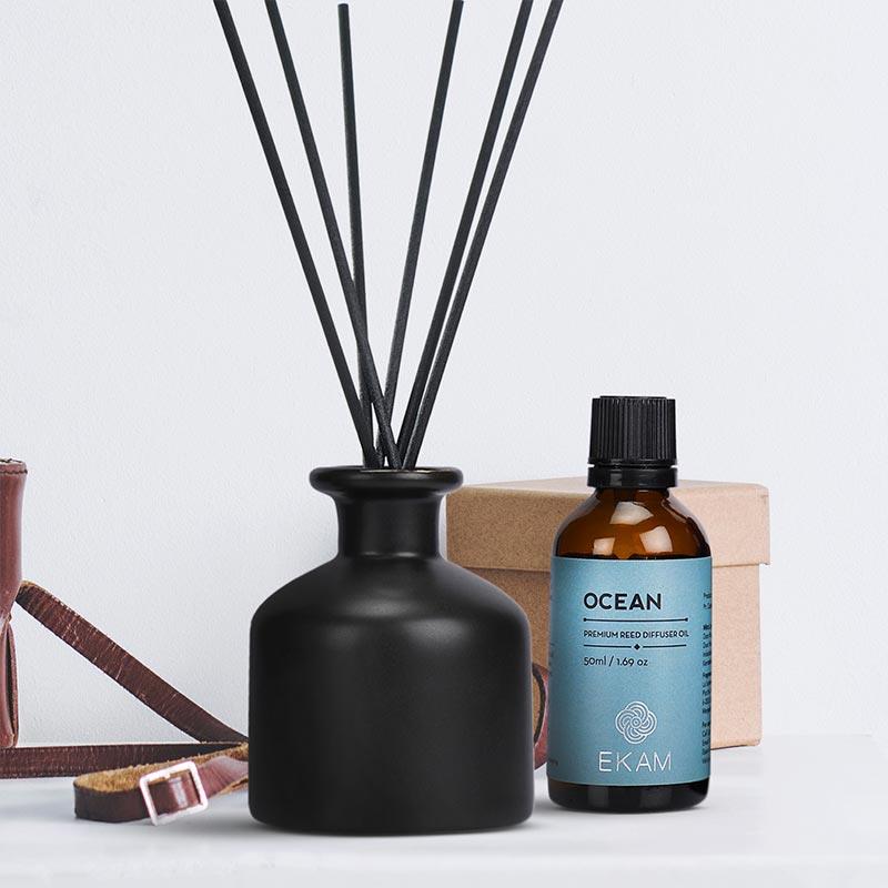 EKAM Ocean Premium Reed Diffuser Set, Manly Indulgence Series